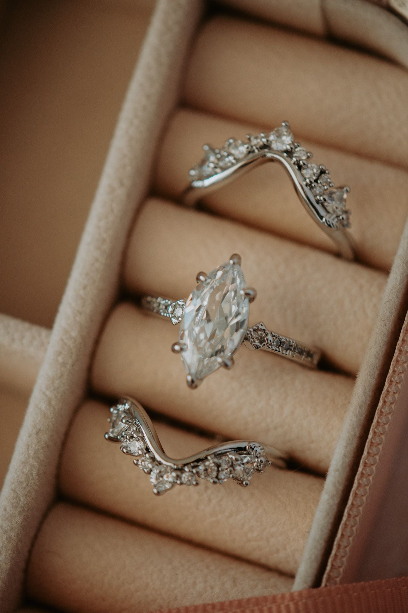 Janece 3PC Sterling Silver Ring – Sparkle & Blue Wholesale